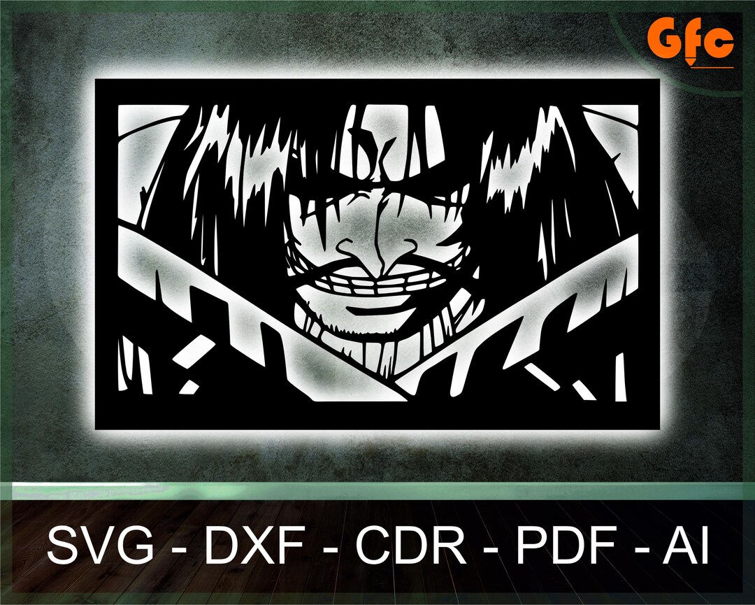 Anime Characters Cuts Manga Vinly Decal Anime Engraving and Cuts Anime ...