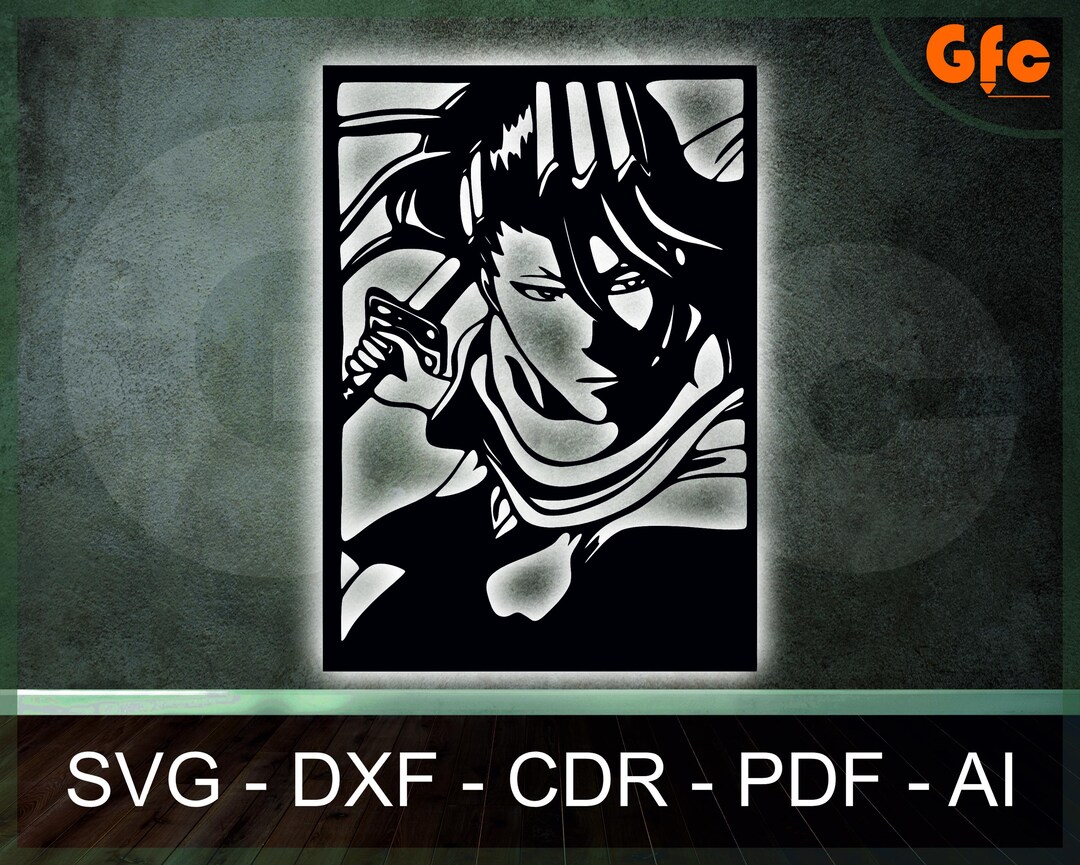 Anime Charachters Cuts Manga Vinly Decal Anime Engraving Anime Dxf-cdr ...