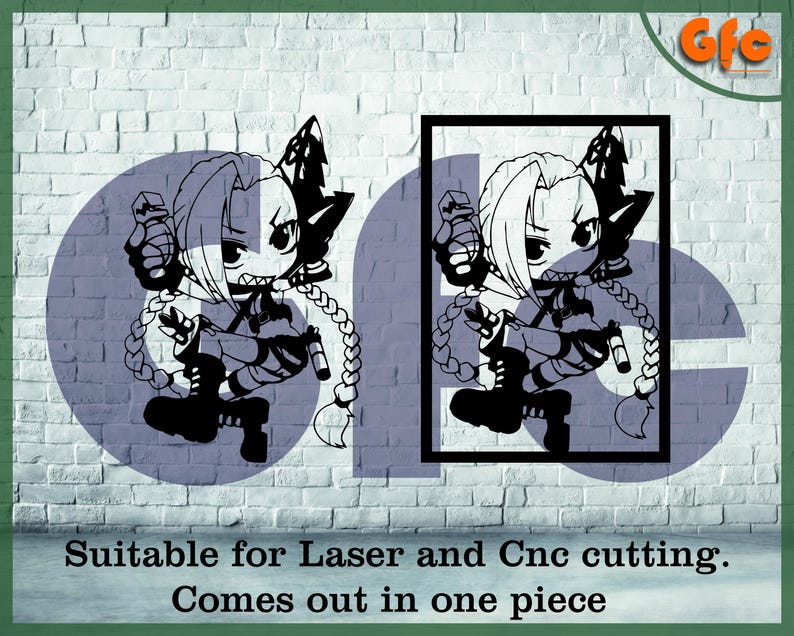 Anime Charachters Cuts Manga Vinly Decal Anime Engraving Anime Svg-dxf ...