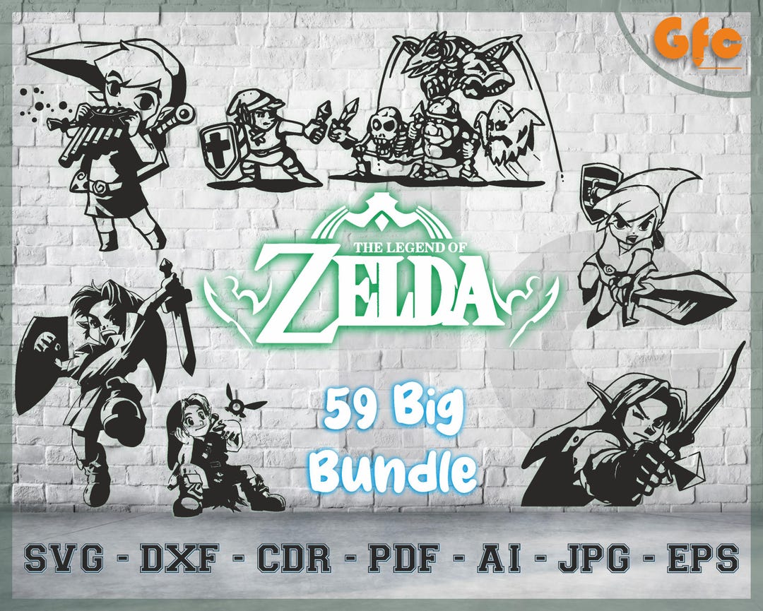Legend of Zelda Characters Svg - Vinly Decal - Laser Engraving and Cuts ...