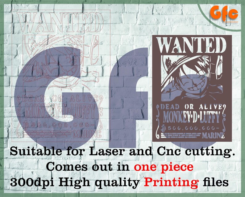 12 One Piece Wanted Poster Big Bundle Svg -one Piece Characters Wanted ...