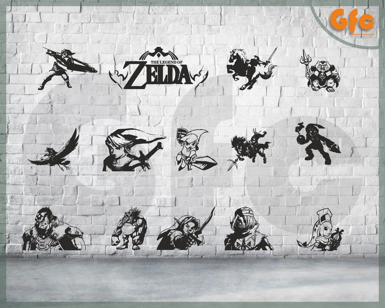 Legend of Zelda Characters Svg - Vinly Decal - Laser Engraving and Cuts ...
