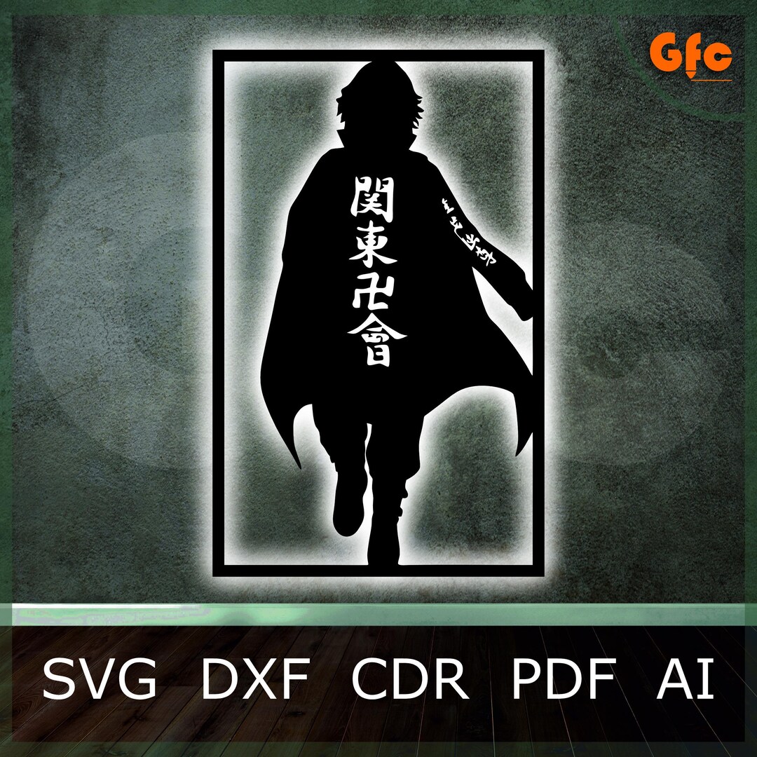 Tokyo Revengers Mikey Manjiro Sano Svg Dxf Cdr Pdf Ai Digital Vector ...