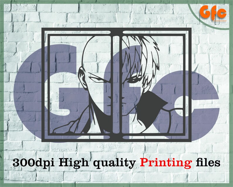One Punch Man Saitama and Genos Svg One Punch Man Characters Svg ...