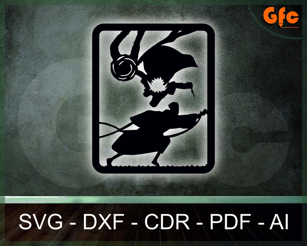 Anime Characters Cuts Manga Vinly Decal Anime Engraving and Cuts Anime ...