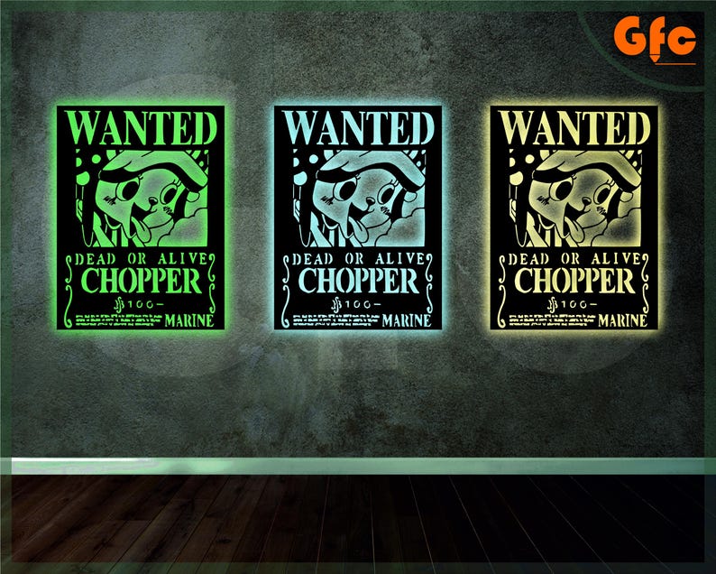Chopper Wanted Poster Svg - One Piece Characters Wanted Poster Dxf-cdr ...