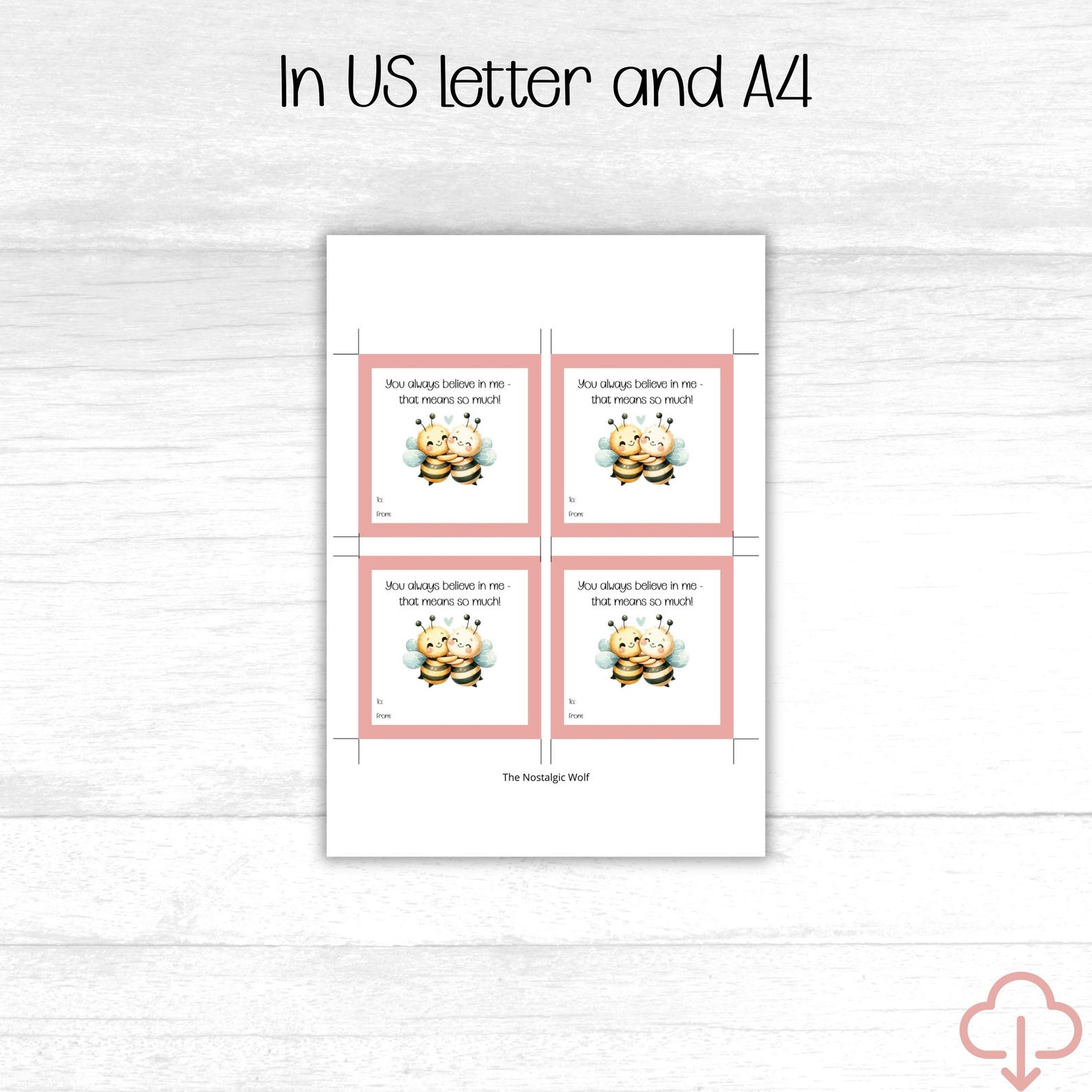 Teacher Appreciation Card, Printable Bee-themed Thank You Card - Etsy