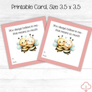 Teacher Appreciation Card, Printable Bee-themed Thank You Card - Etsy