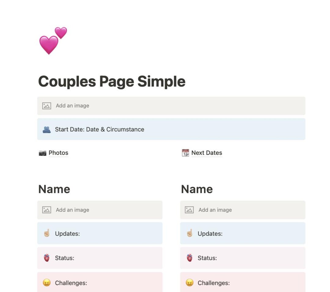 Couples Relationship Dashboard - Etsy
