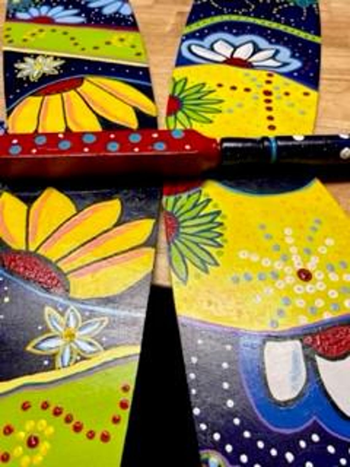 Hand-crafted Whimsical Peace Pole, Colorful Garden Decor - Etsy