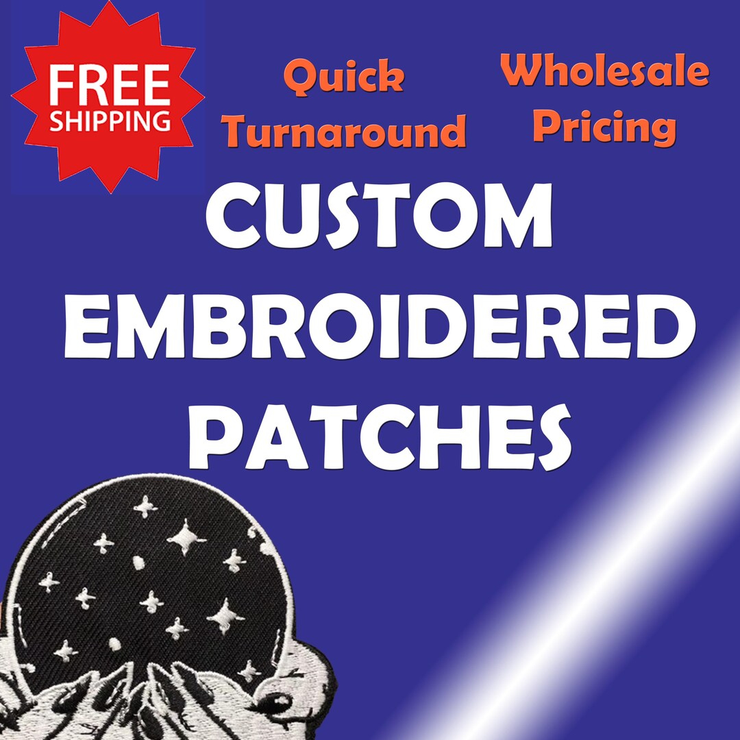 Custom Iron on Patch/embroidered Logo Patch/ Custom Patch/custom Embroidery Patches/ Free ...