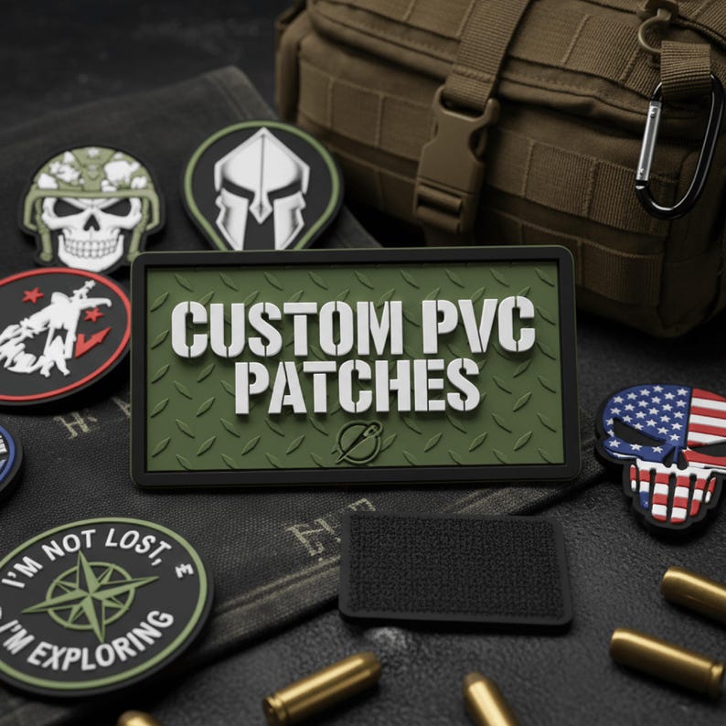 Custom Tactical PVC Morale Patches, Hook Backing / Custom PVC Patch ...