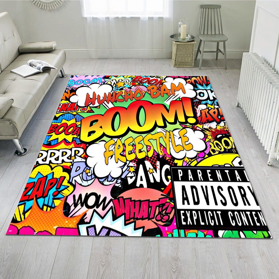 Pop Art Rug,unique Comics Carpet, Kids Room Decor Rug,colorful Rug ...