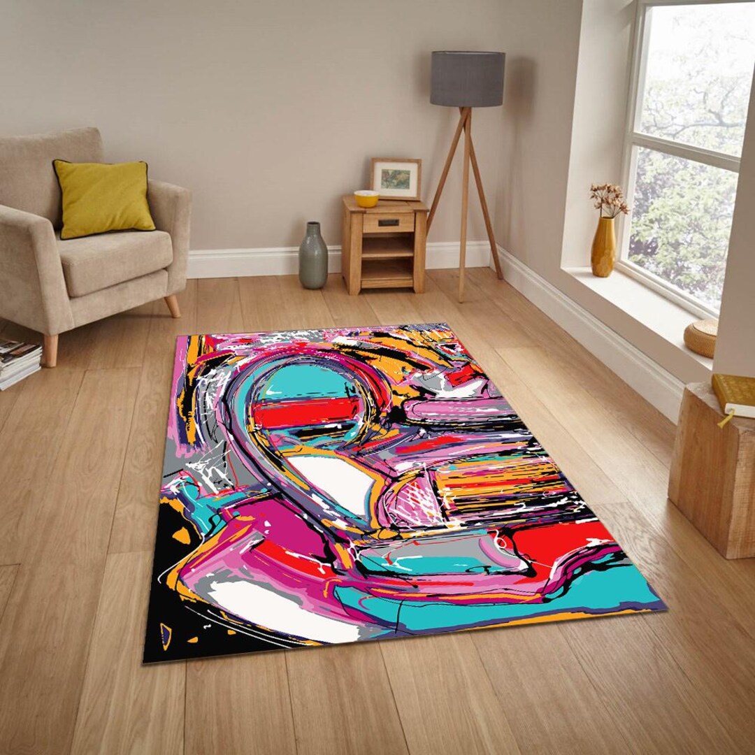 Colorful Rug,modern Rug ,artistic Rug, Aesthetic Rug , Area Rug ...