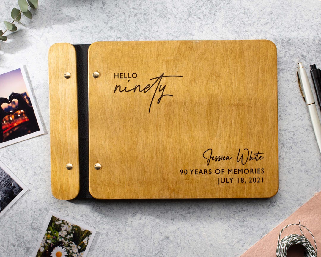 Personalized Birthday Party Guest Book 40th 50th 60th 70th 80th 90th ...