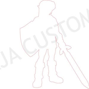 Legend of Zelda Link Layered Art SVG - Etsy