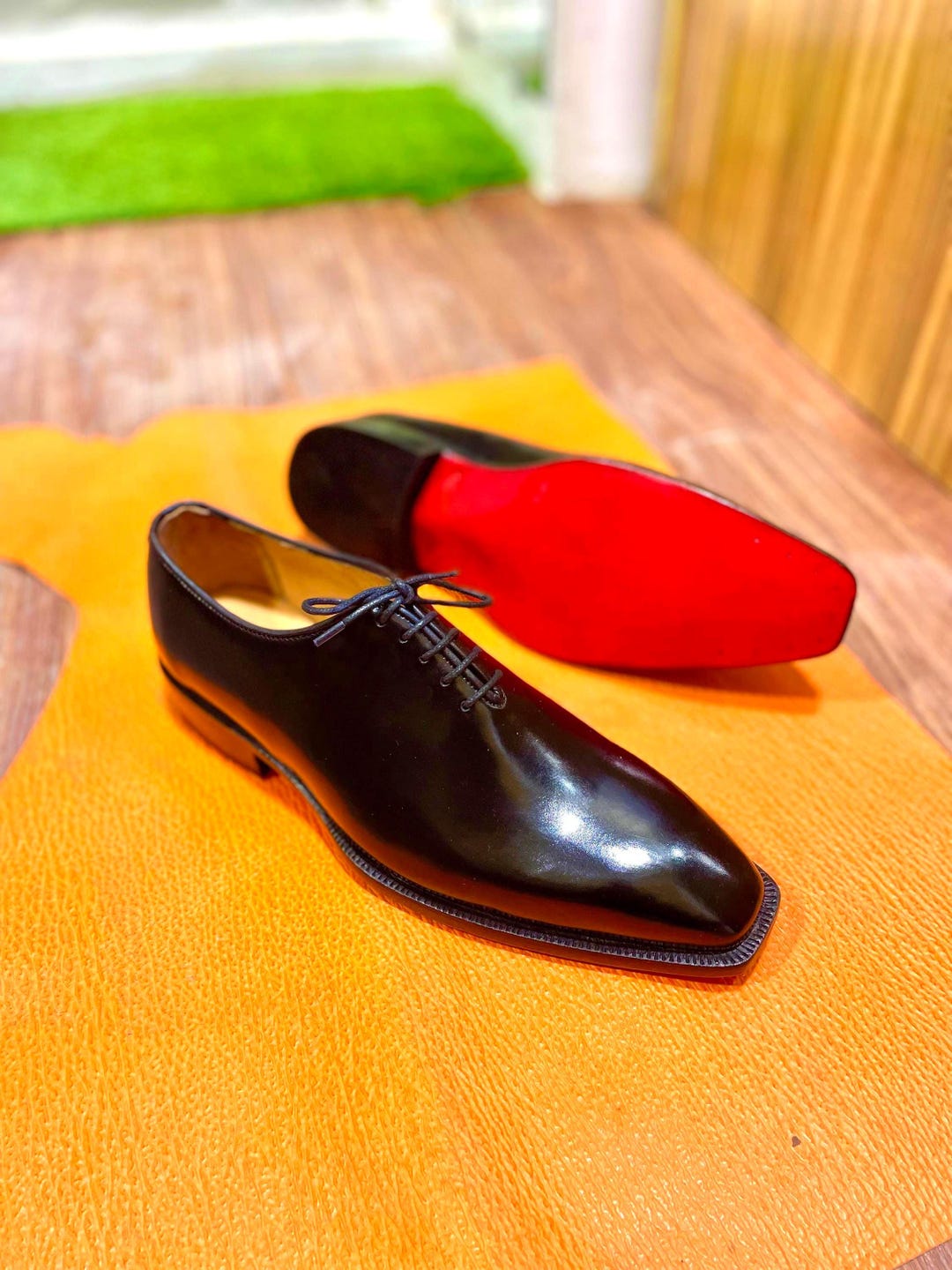 Red Bottom Oxford Shoes: Handmade Leather Wedding Dress Shoes - Etsy