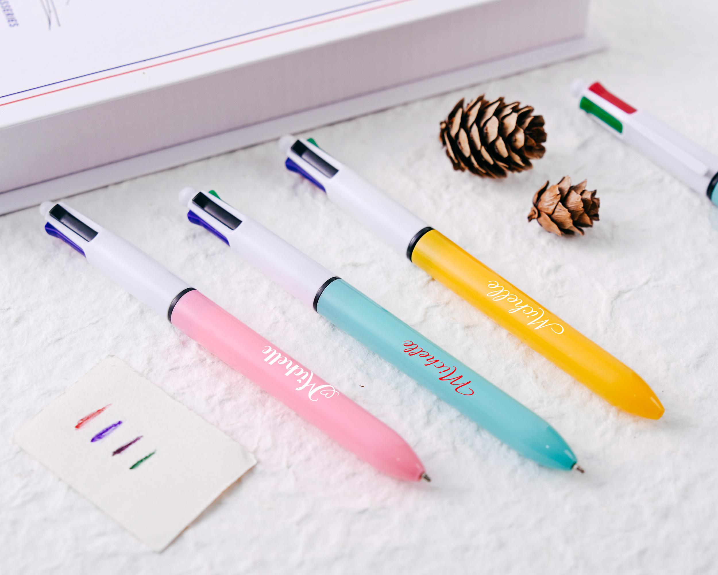 Personalized Multi Purpose Pen,4 Colors Ballpoint Pen,customized ...