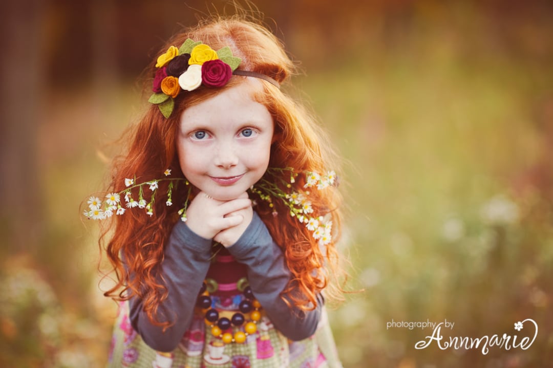 Fall Felt Flower Headband M2M Matilda Jane for the Character Counts ...