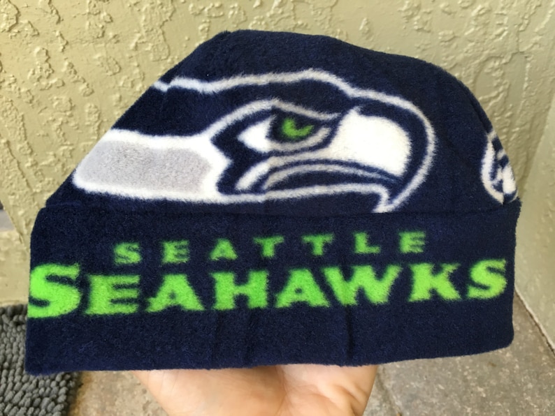 Seattle Seahawks Fleece Hat - Etsy
