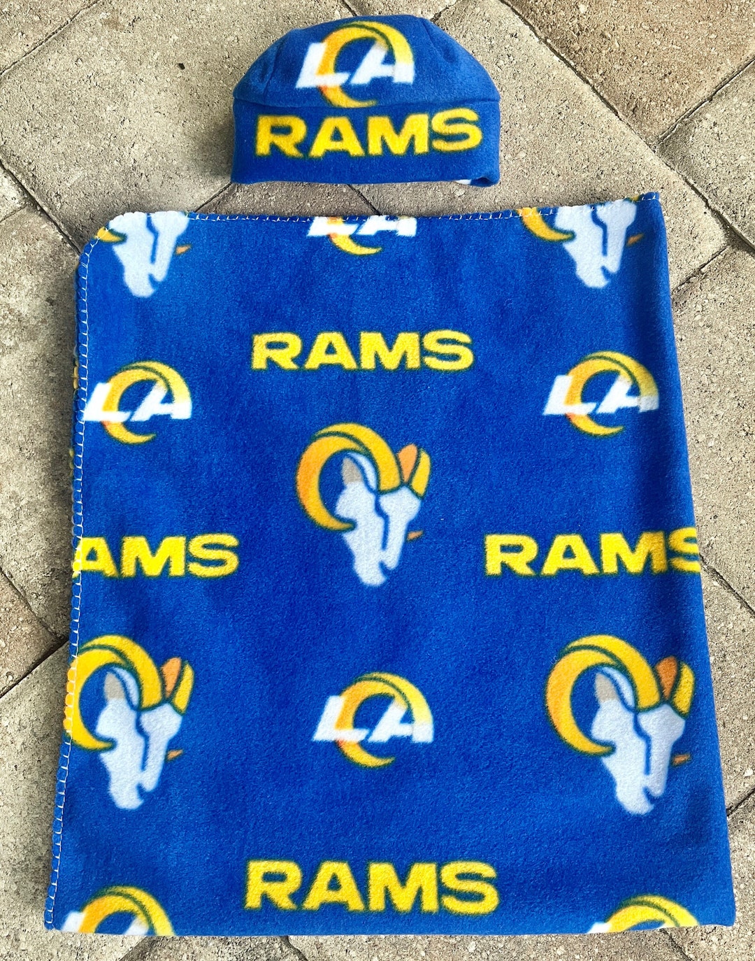 Los Angeles Rams Newborn Baby Fleece Blanket & Hat Gift Set LA - Etsy