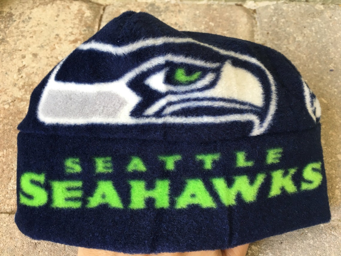 Seattle Seahawks Fleece Hat - Etsy