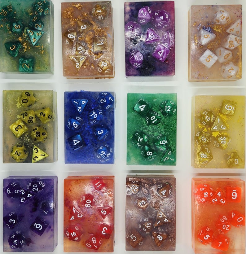 Handmade Dice Soap Fun & Nerdy Gifts for Gamer Enthusiasts - Etsy