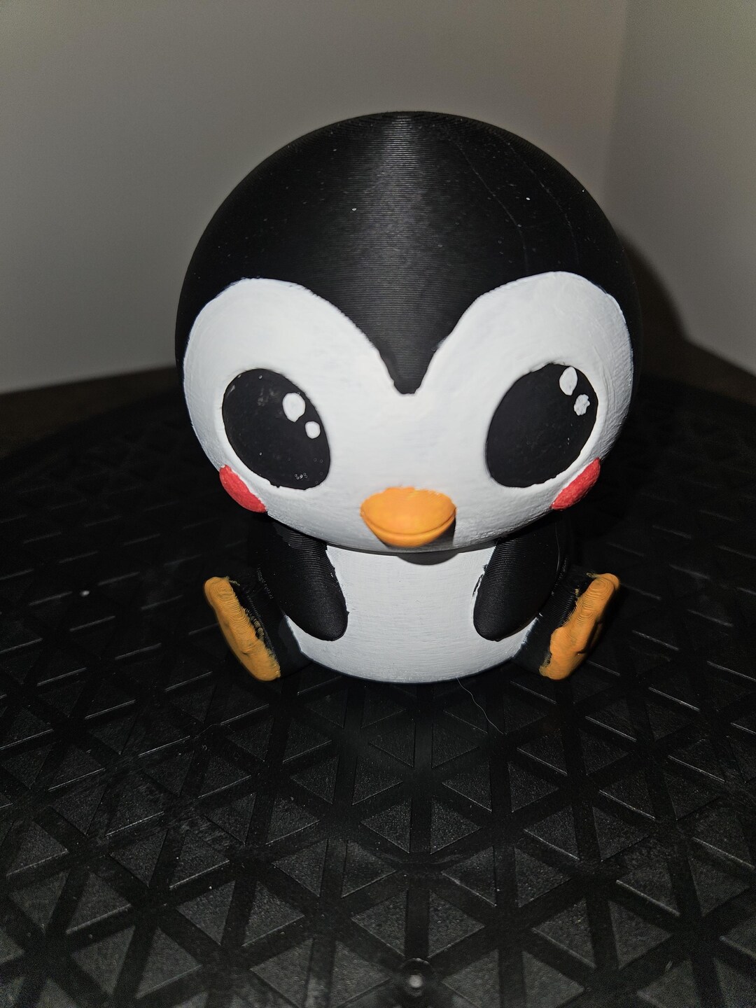 Hand-painted 3D Printed Penguin Figurine - Etsy