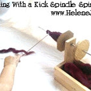 How to Make Your Own Kick Spindle Spinning Wheel for Spinning Fiber ...