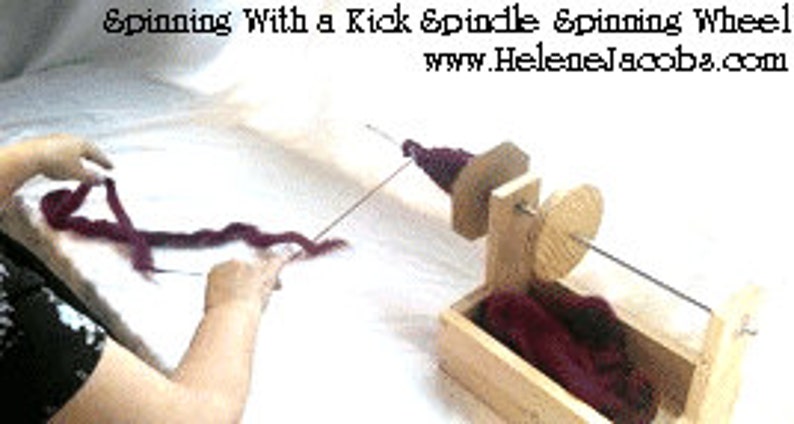 How to Make Your Own Kick Spindle Spinning Wheel for Spinning Fiber ...
