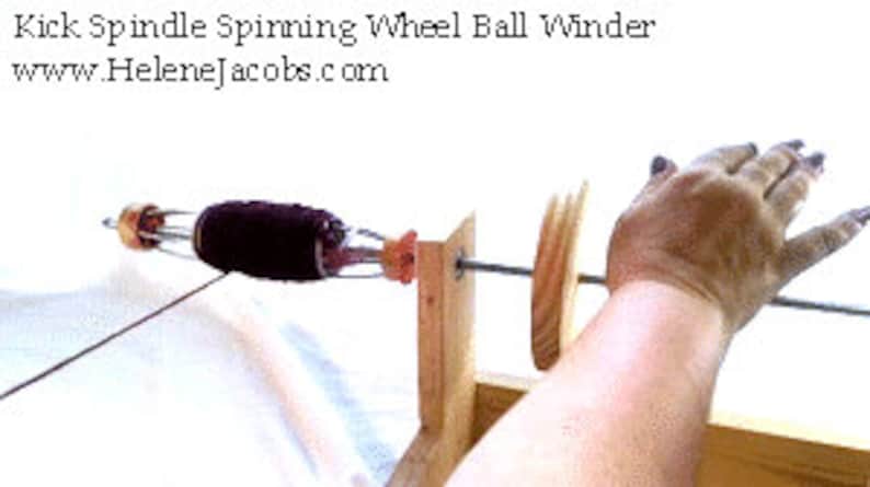 How to Make Your Own Kick Spindle Spinning Wheel for Spinning Fiber ...