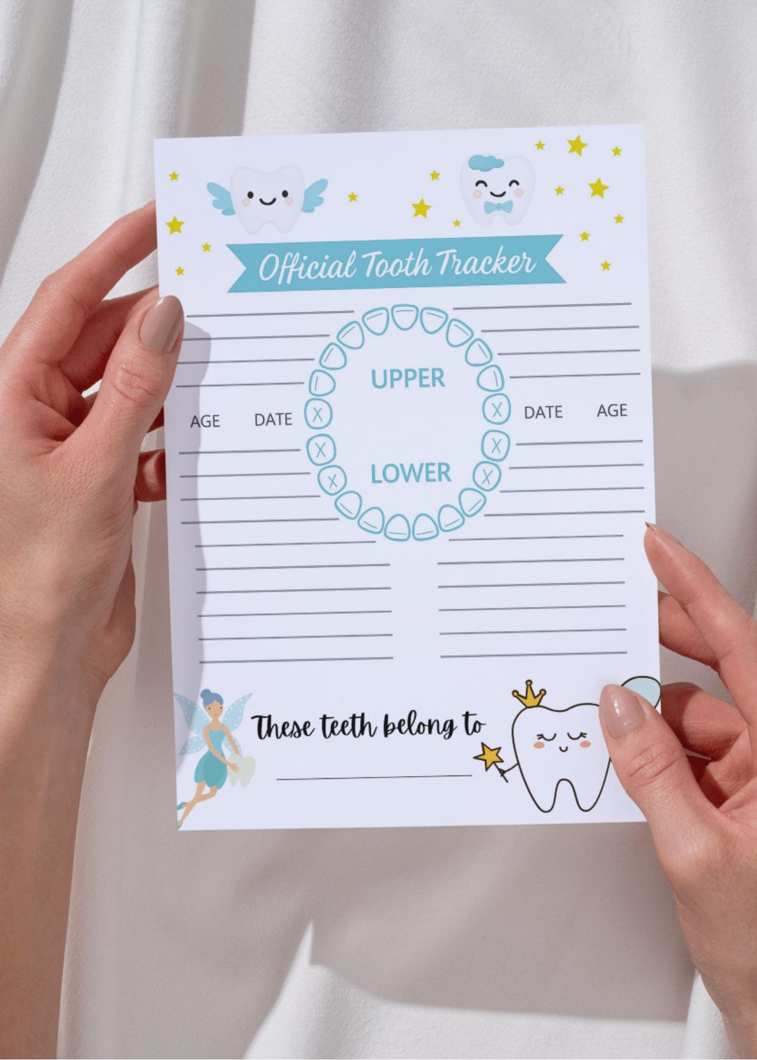 Baby Teething Tracker Printable: Newborn Milestone Chart (PDF) - Etsy UK