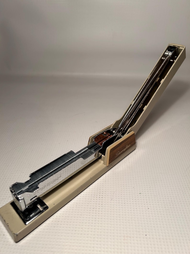 Vintage Swingline Stapler: Model 767 Beige Faux Wood Grain - Etsy