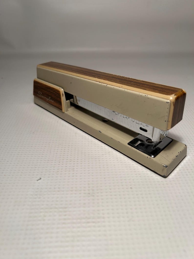 Vintage Swingline Stapler: Model 767 Beige Faux Wood Grain - Etsy