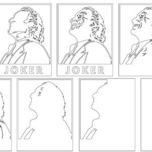 Joker Layered Design to Cut Digital File for Craft and Decor Projects ...