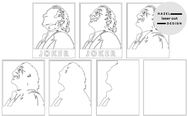 Joker Layered Design to Cut Digital File for Craft and Decor Projects ...