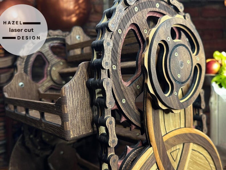 Wooden Vertical Carousel Spice Rack Laser Cut Dxf - Etsy