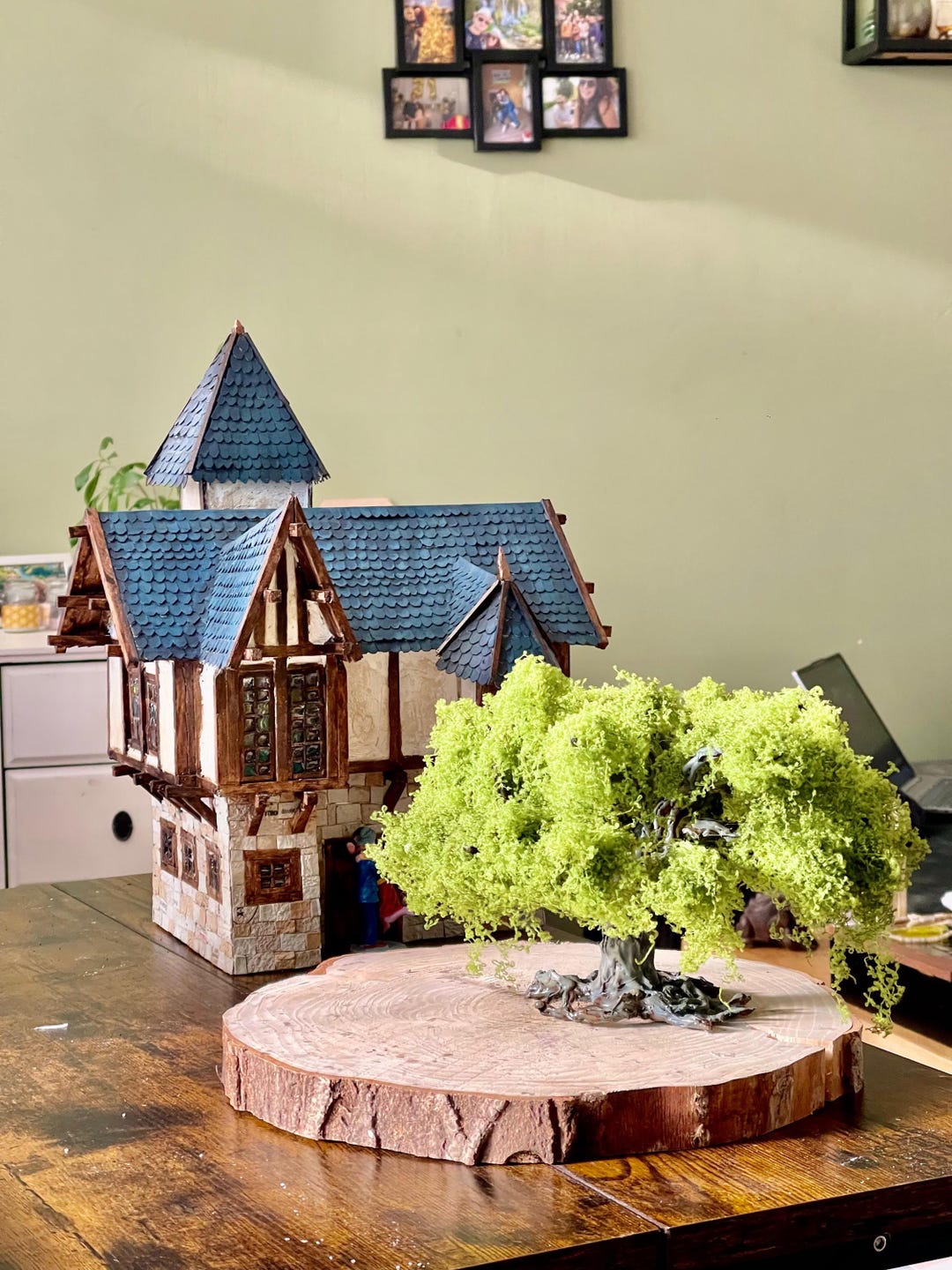 Hand Made Green Diorama Tree. - Etsy