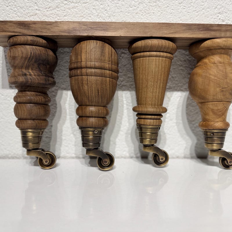 Turned Legs and Casters - Etsy
