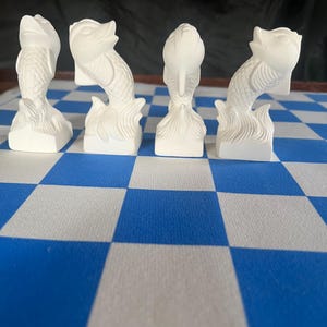 Ceramic Bisque Sea-life Chess Set, Ready for You to Paint and Finish ...