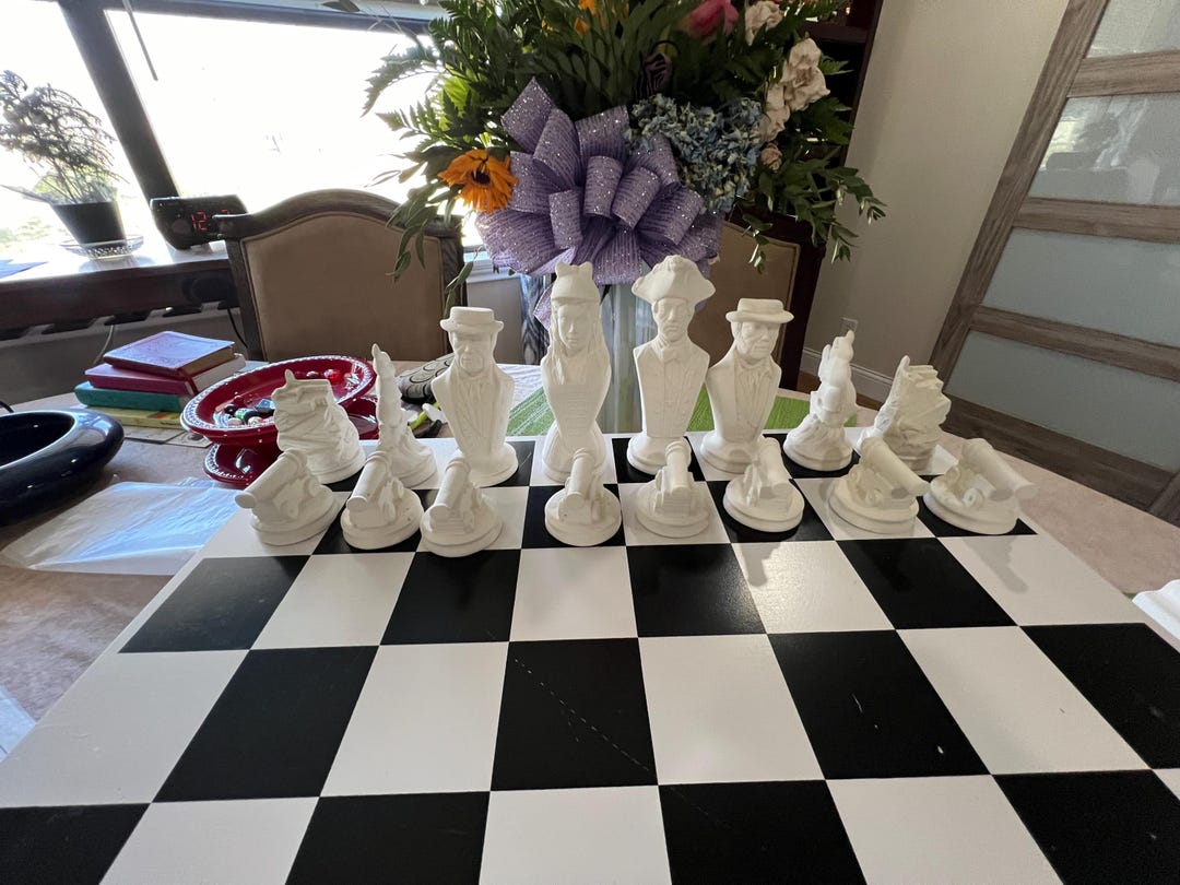 Ceramic Bisque, Pirates Chess Set, Ready for You to Paint and Finish ...