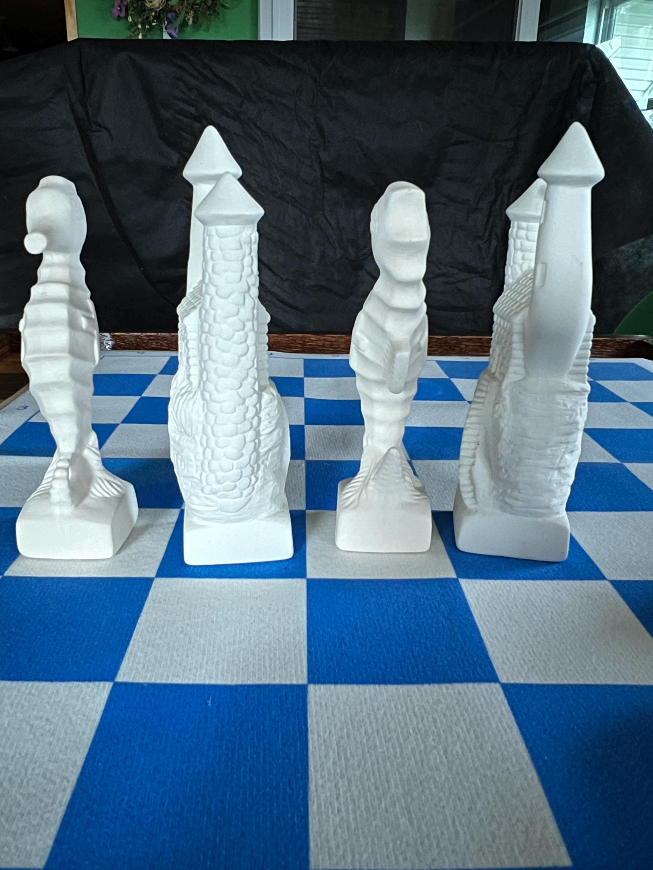 Ceramic Bisque Sea-life Chess Set, Ready for You to Paint and Finish ...