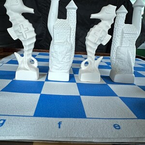 Ceramic Bisque Sea-life Chess Set, Ready for You to Paint and Finish ...