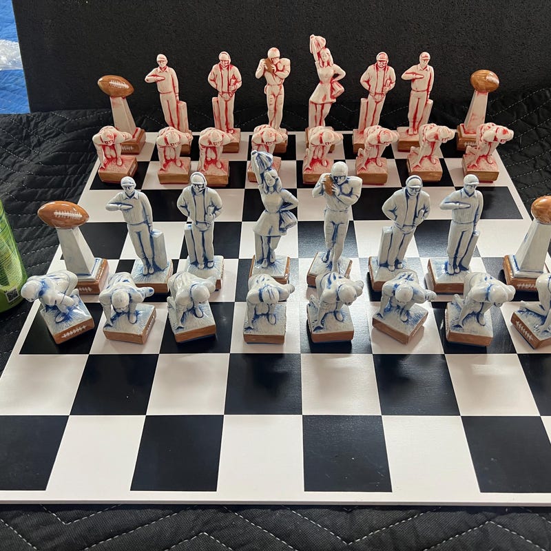 Ceramic Chess Set - Etsy