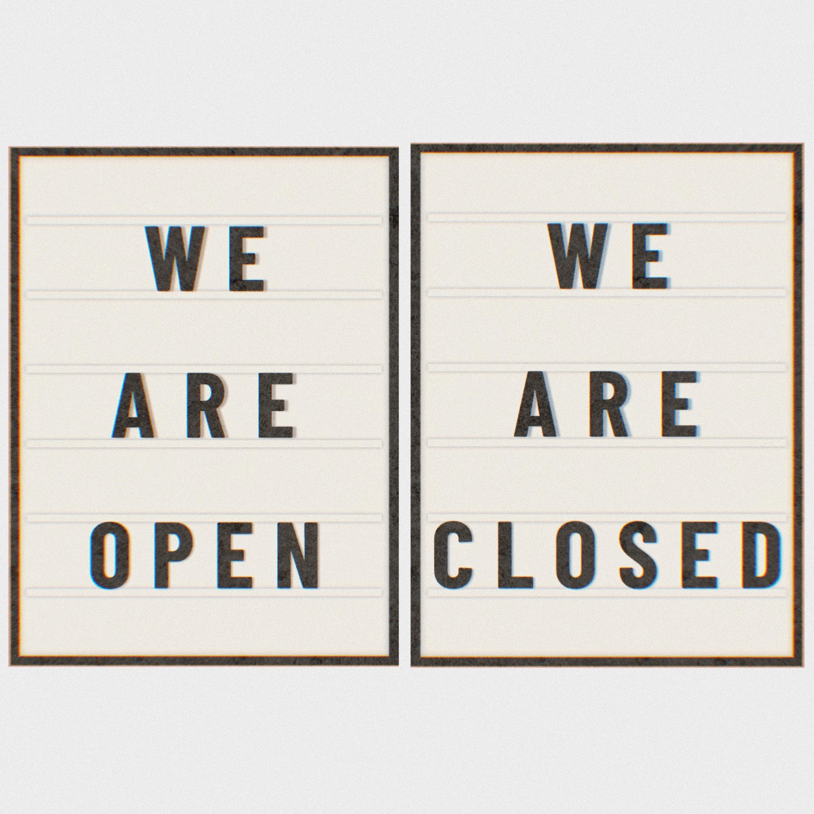 Open and Closed Sign Printable, Modern Business Sign, Digital Download ...