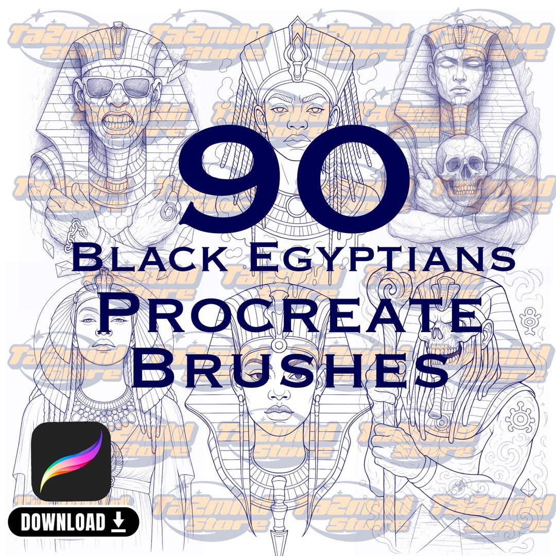 Ancient Egypt Procreate Stamps: Egyptian Tattoo Art Brushes (digital ...