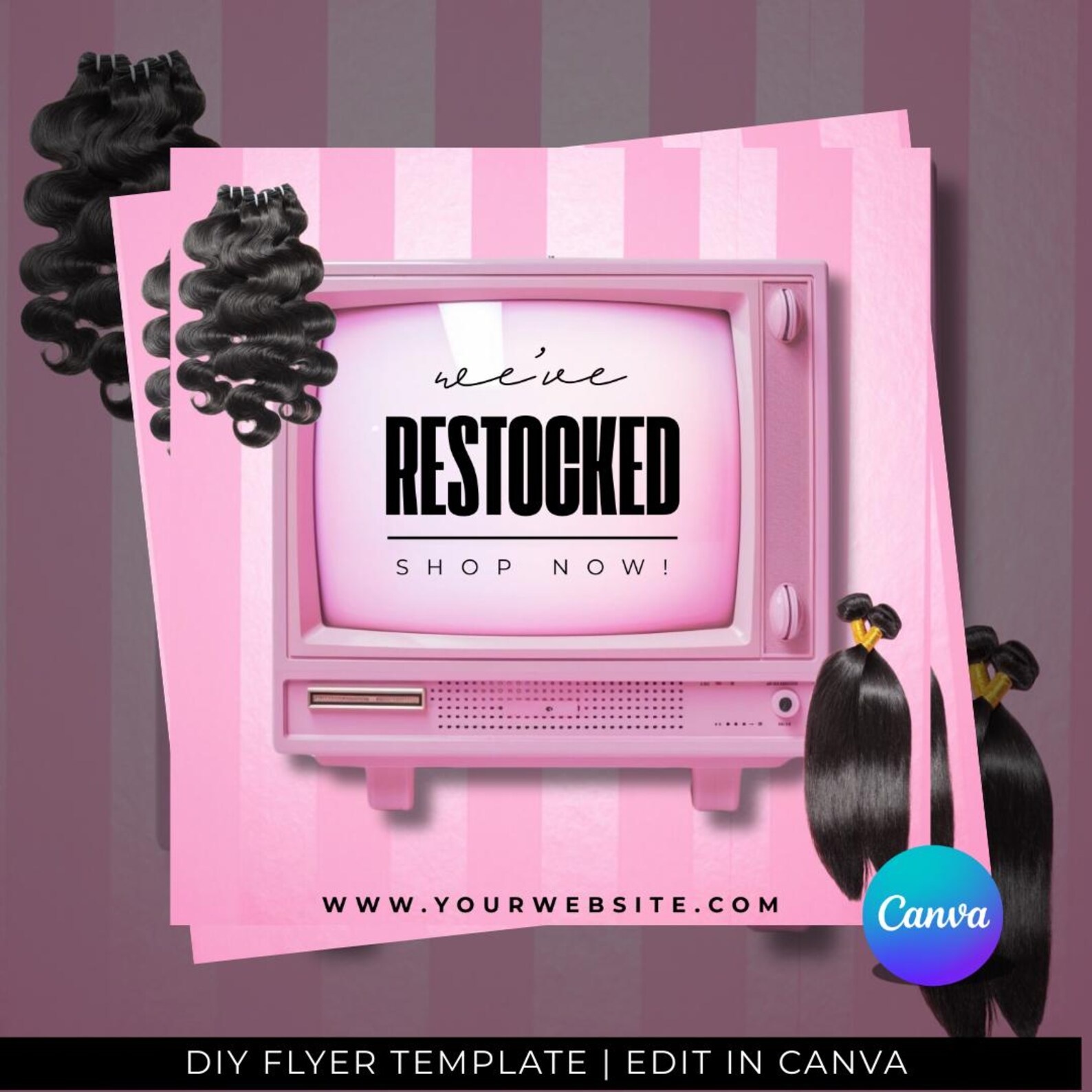 Restock Flyer DIY Template - Etsy