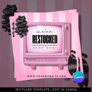 Restock Flyer DIY Template - Etsy