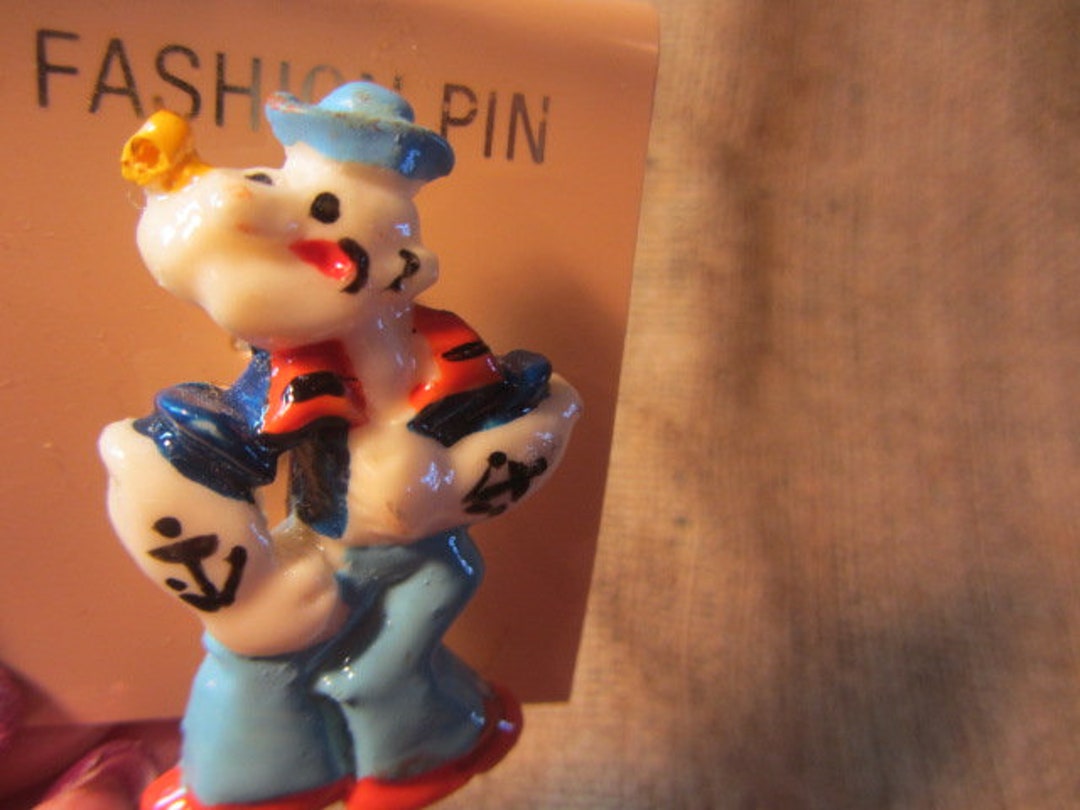 Popeye Fashion Jewelry Pin, Cartoon Brooch, Popeye Lapel Brooch ...