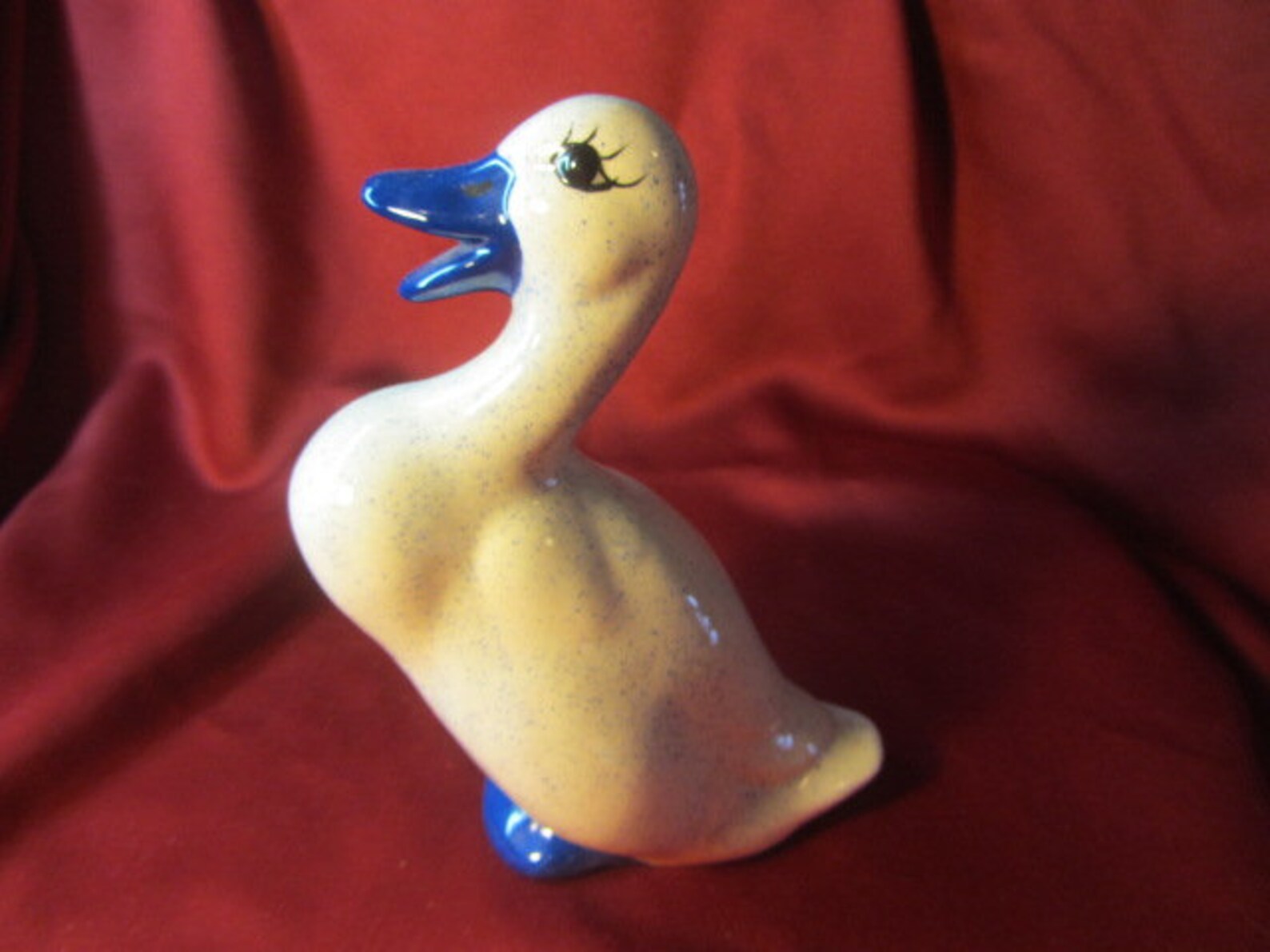 Ceramic Goose Figurine Garden Goose Hand Painted Ceramics - Etsy